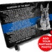 Personalized Police K9 Memorial Slate Plaque: Guardian Poem - Etsy