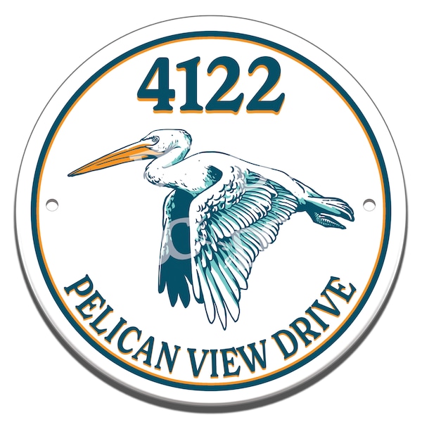 Pelican Beach Sign - Etsy