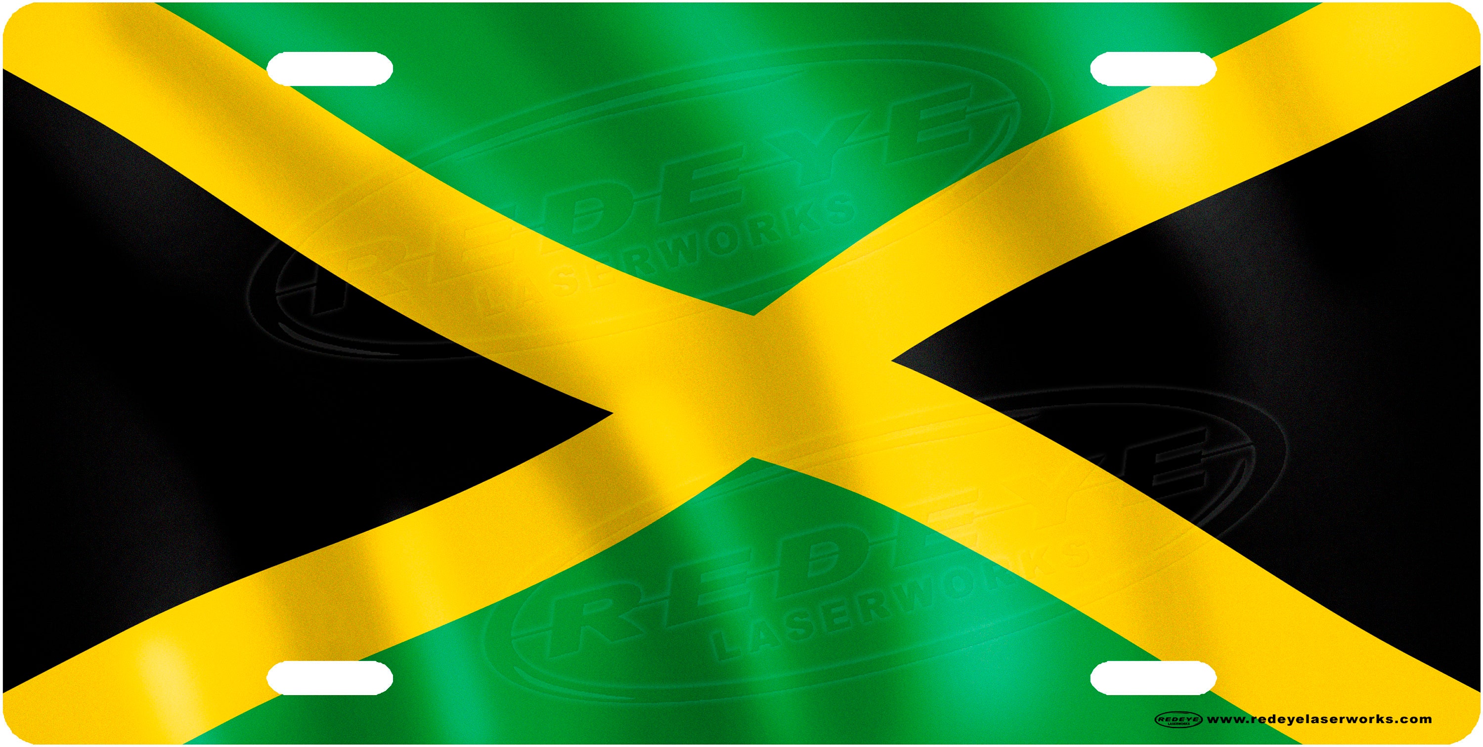 Jamaican Flag License Plate Tag Jamaican License Plates - Etsy