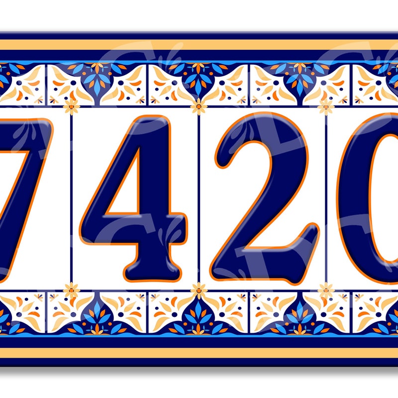 Mosaic Number Mailbox - Etsy