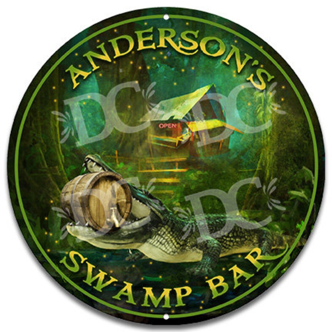 Backyard Patio Bar Signs Patio Bar Décor Swamp Bar Sign - Etsy