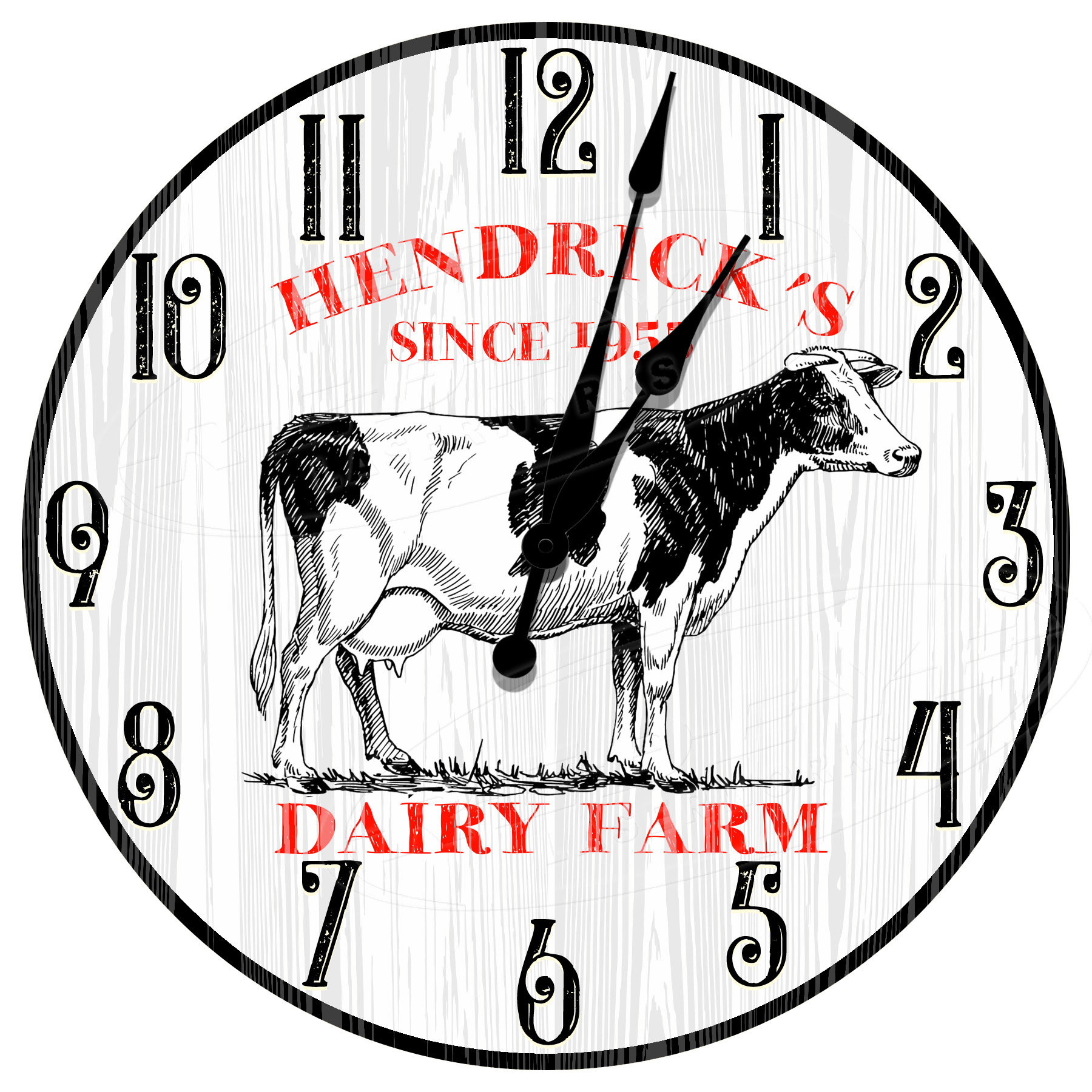 Dairy Farm Custom Clock Cow Clocks Farm Clocks Rustic - Etsy UK