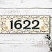 Floral Ceramic House Number Sign: Garden Vines Address Plaque - Etsy