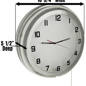 Diner Restaurant 19 Neon Sign Clock, Retro Diner Clocks, Vintage Diner ...