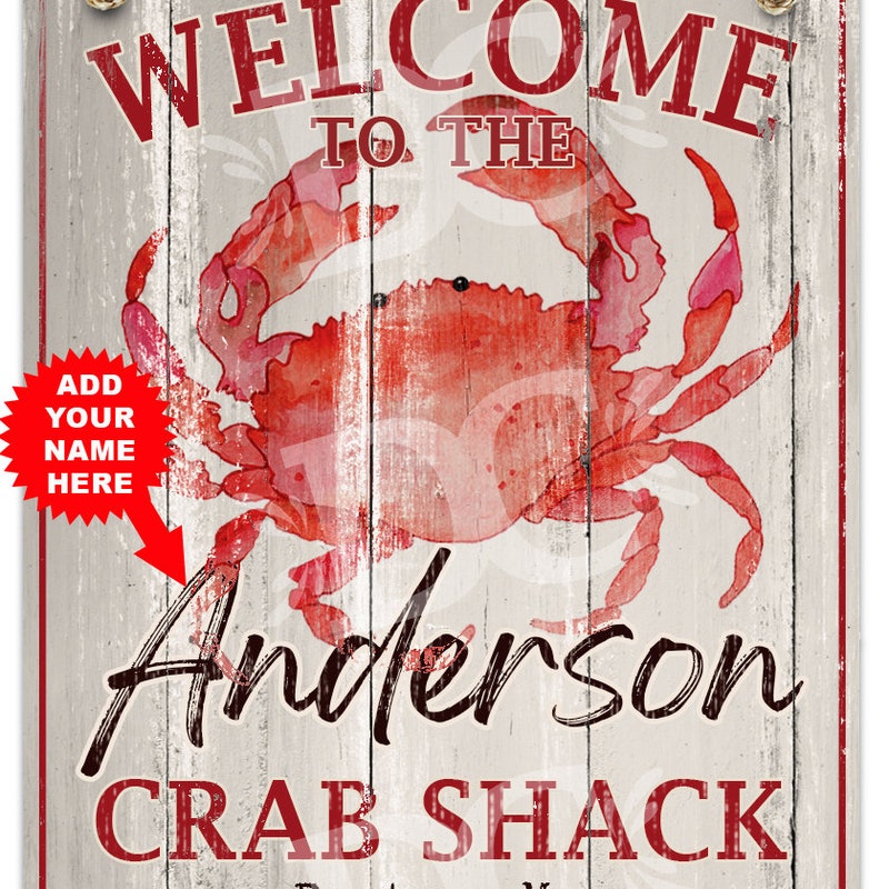 Crab Sign - Etsy