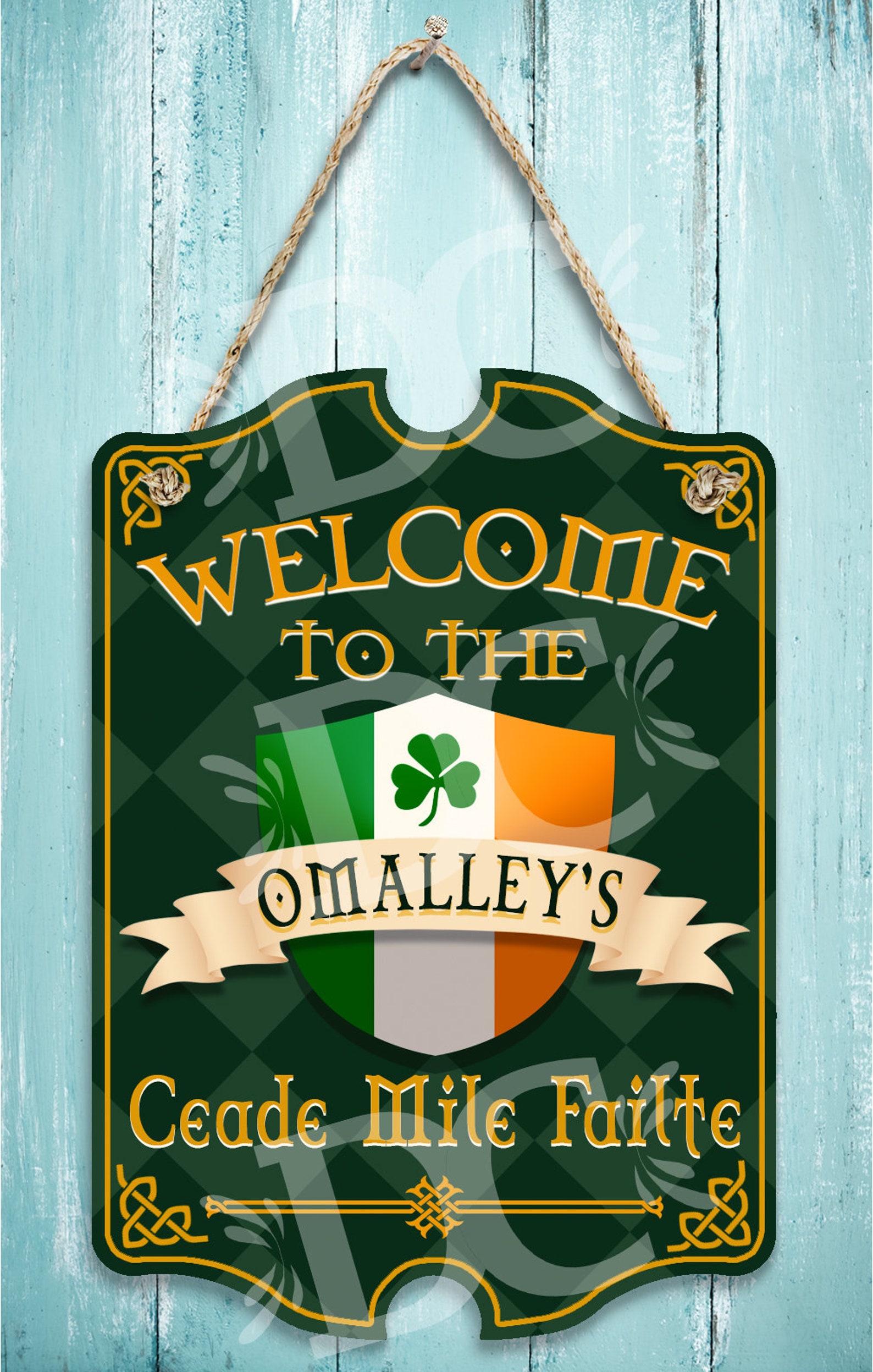 Ireland Flag Decorative Home Welcome Sign Irish Decor Signs - Etsy