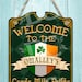 Ireland Flag Decorative Home Welcome Sign, Irish Decor Signs, Ireland ...