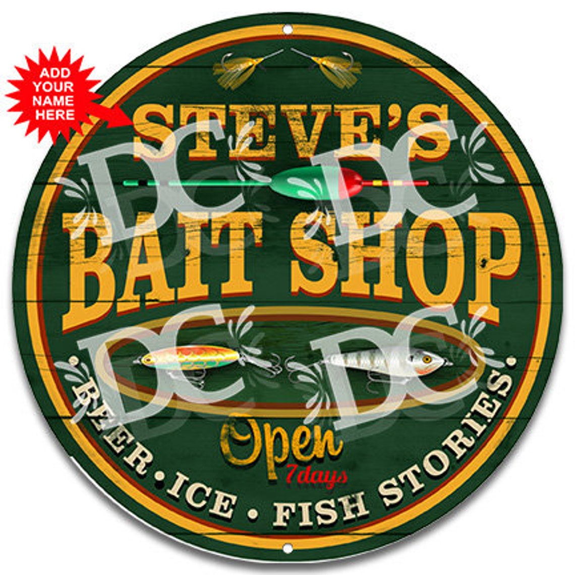 Bait Shop Customized Sign Bait Shop Signs Fishing Sign - Etsy