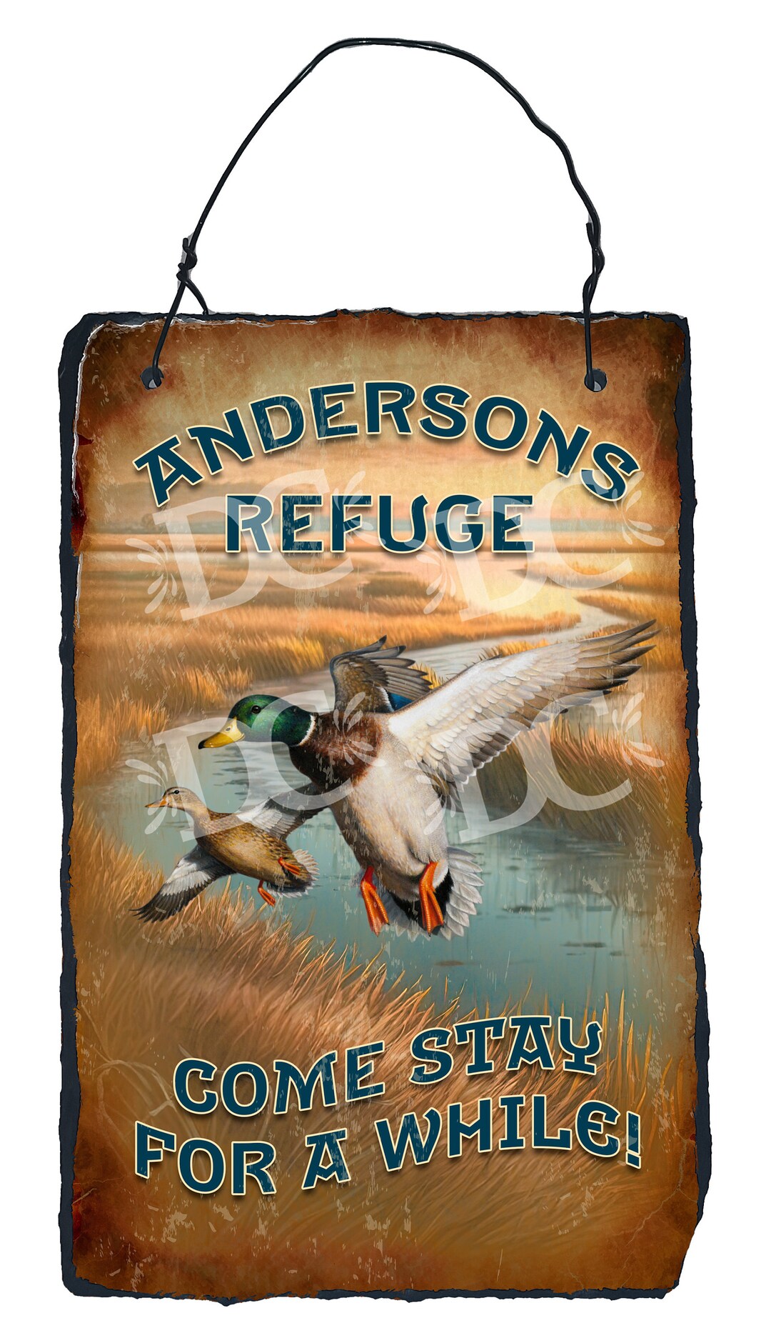 Duck Refuge Front Door Welcome Sign, House Welcome Decor, House Signs ...