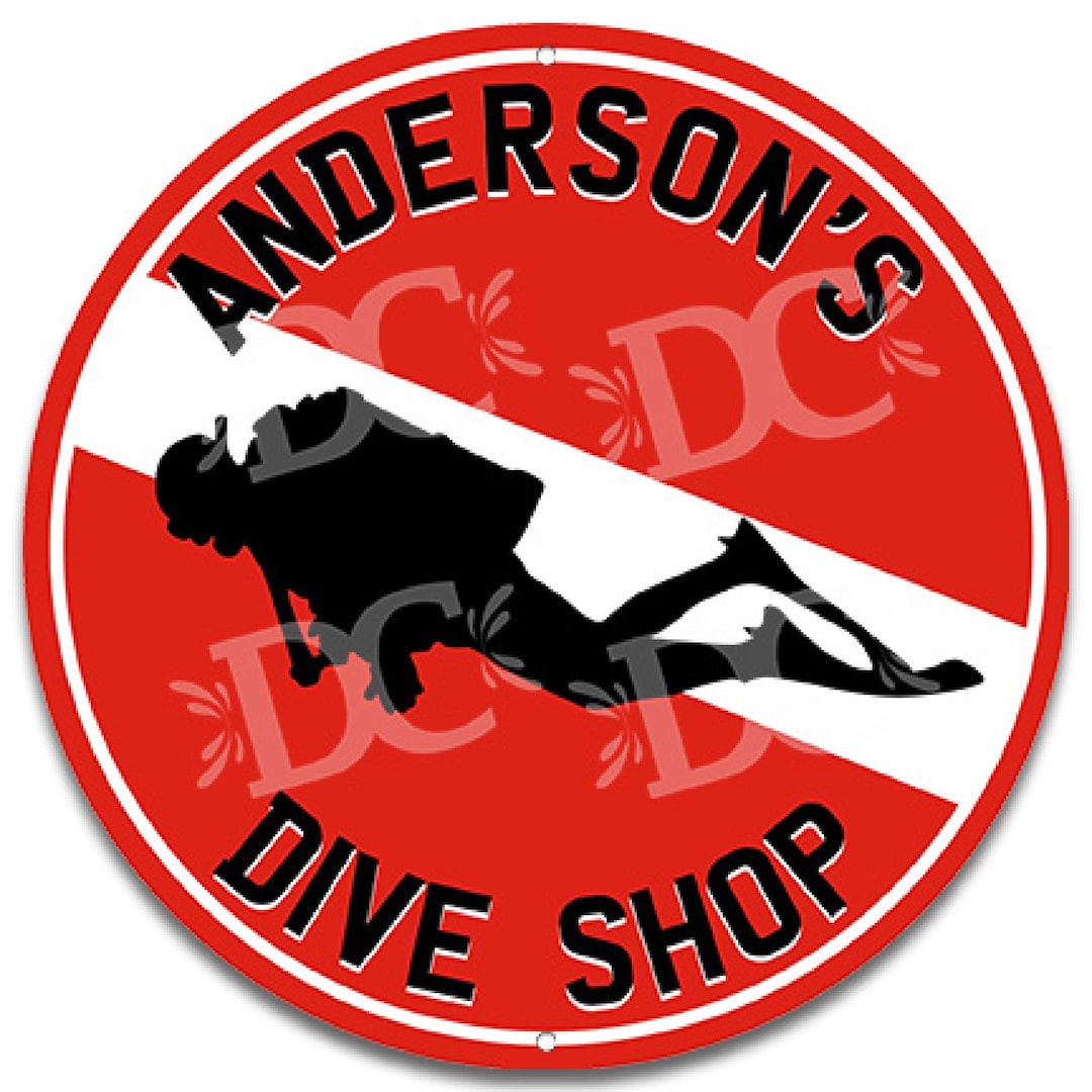 Dive Shop Customized Sign, Scuba Diver Custom Signs, Deep Sea Diving ...