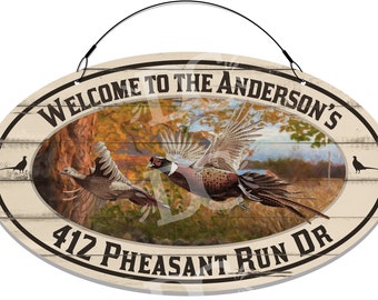 Pheasant House Sign - Etsy