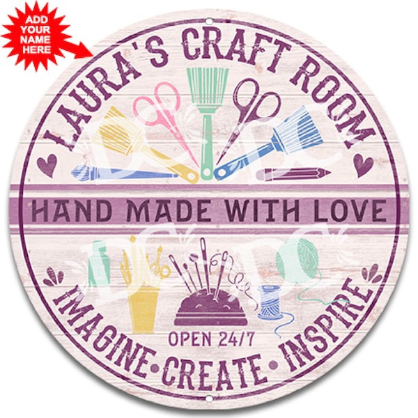 Craft Room Sign - Etsy