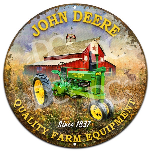 Vintage John Deere Sign - Etsy