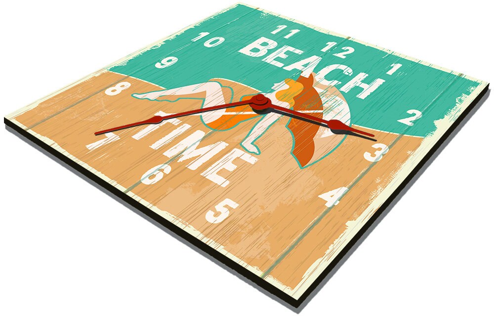 Beach Life Wall Clock Beach Themed Clock Cottage Décor | Etsy