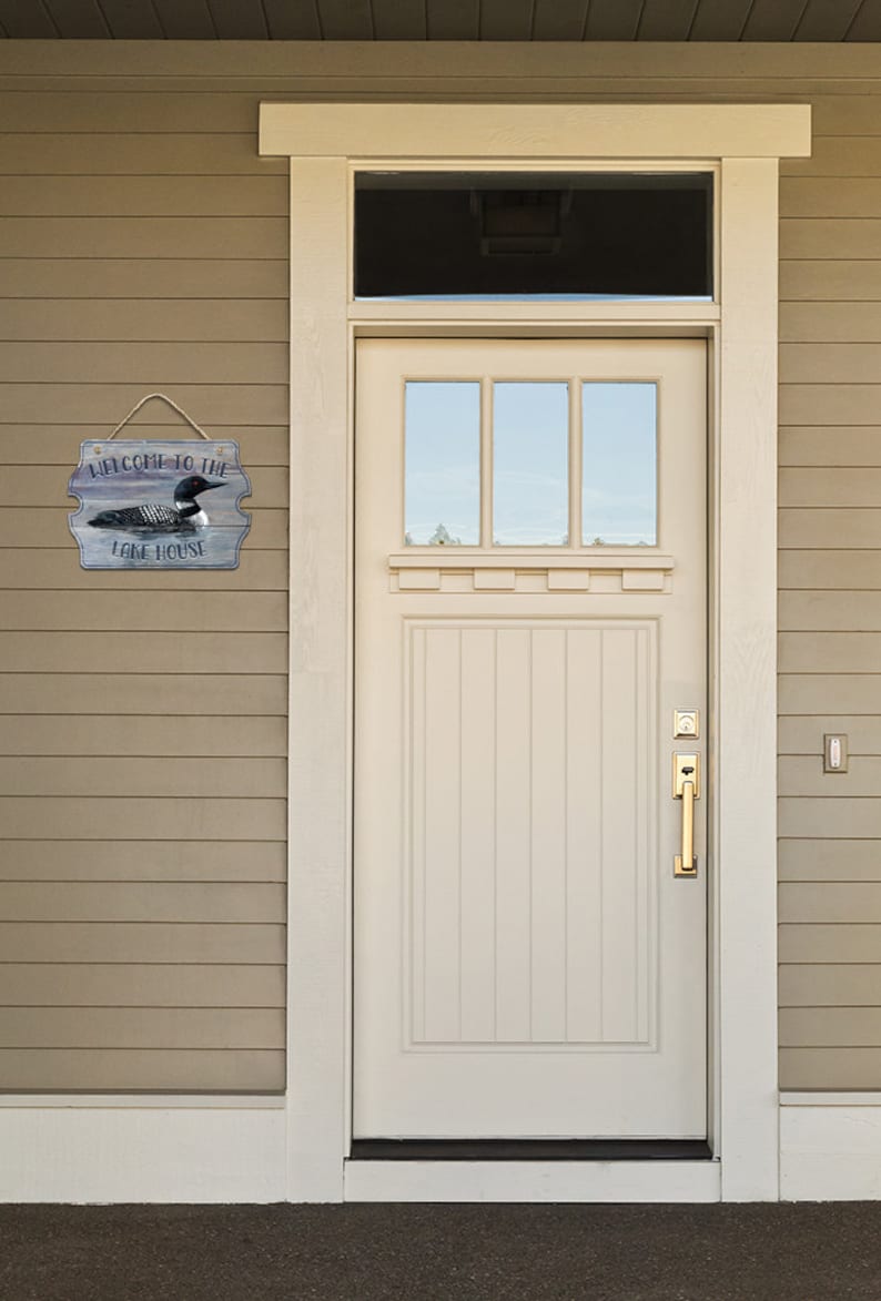 Loon Themed House Sign, Loon Cabin Sign, Loon Decor, Cabin Decor ...