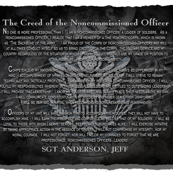 Army Nco Plaques - Etsy