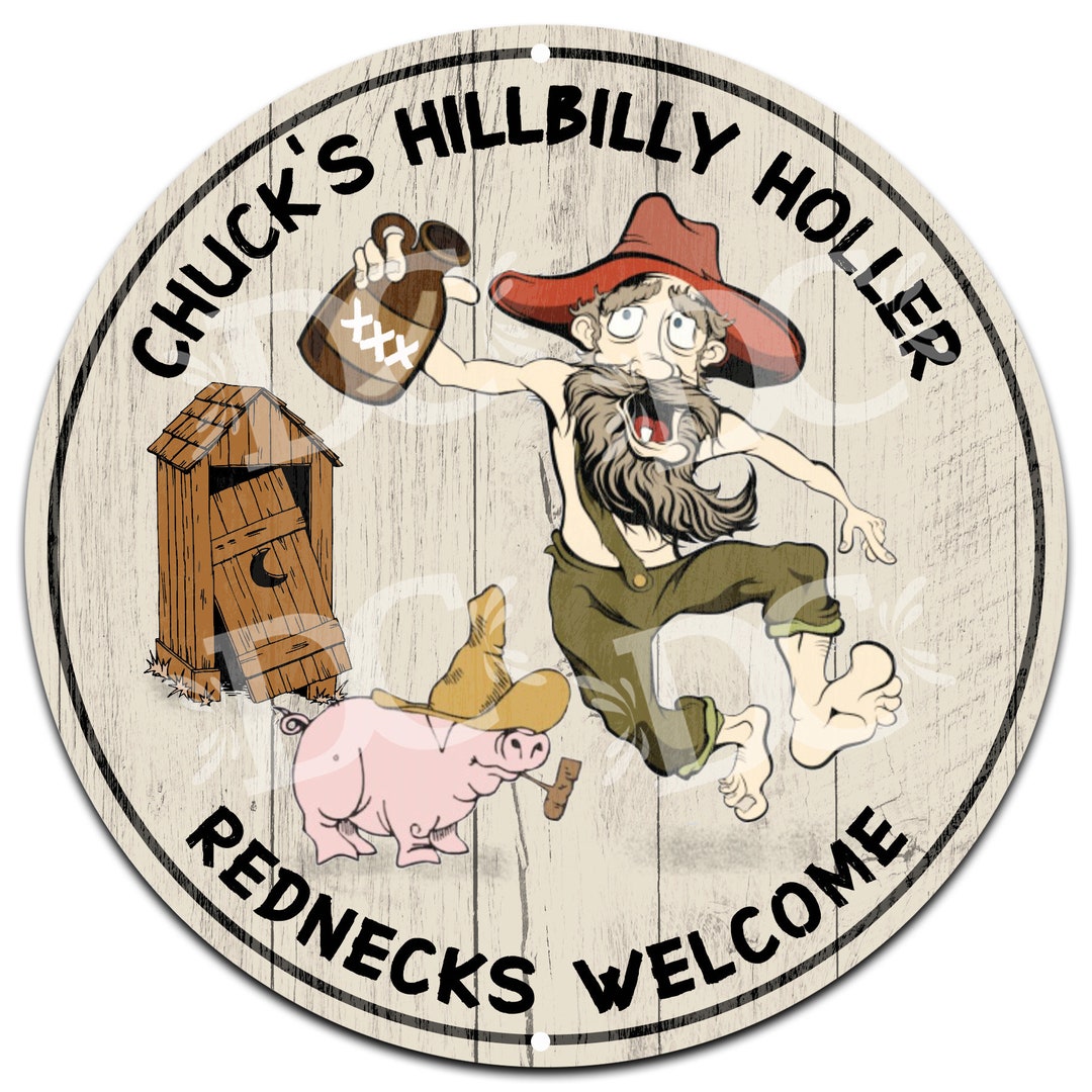 Personalized Hillbilly Bar Sign: Redneck Patio Decor - Etsy