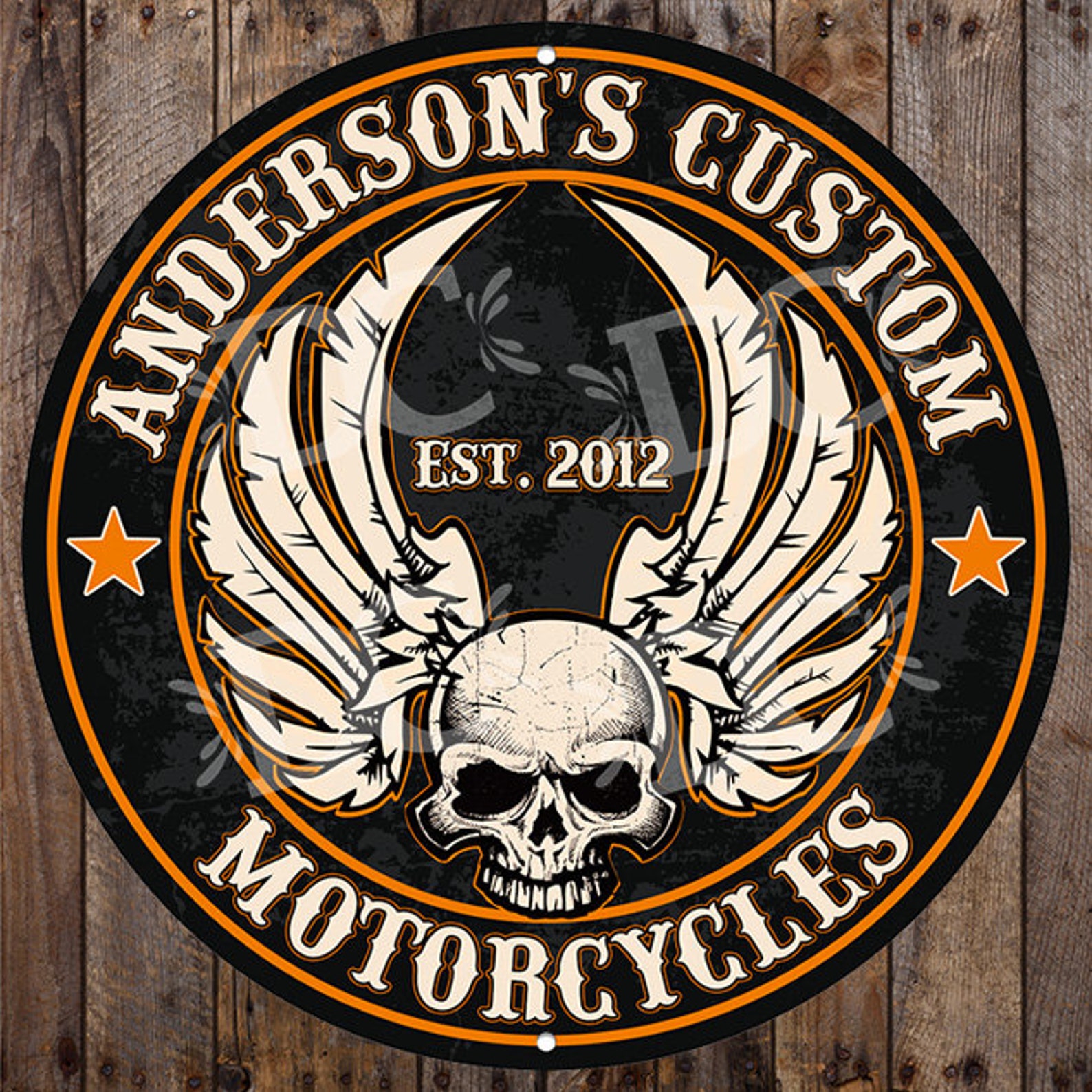 Motorcycle Shop Sign Biker Garage Sign Custom Motorcycle - Etsy