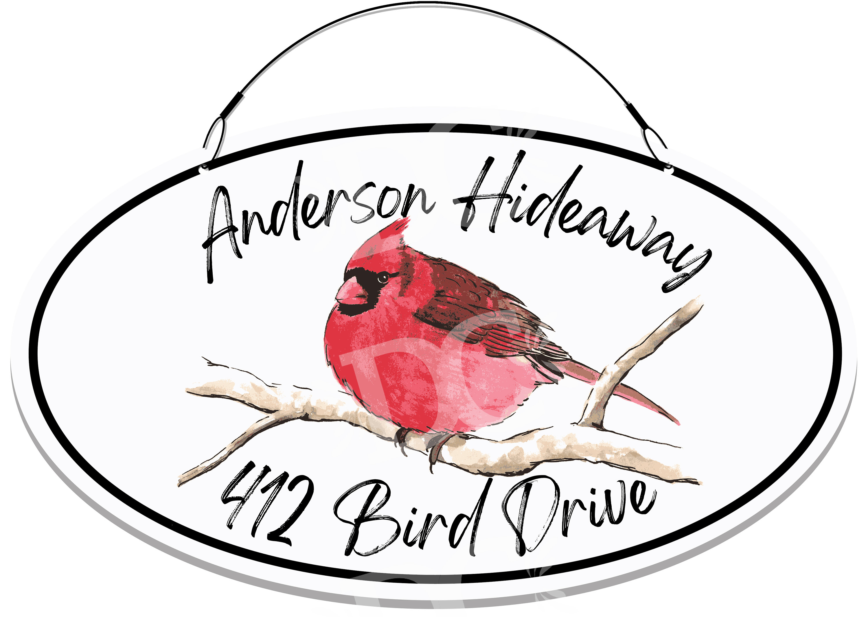 Cardinal Bird Themed Metal House Sign Bird Décor Signs - Etsy UK