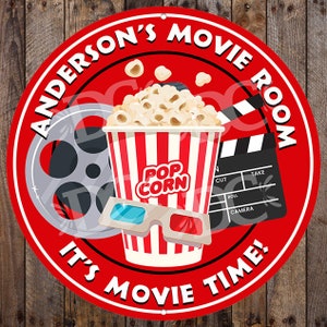 Movie Room Customized Wall Sign, Theater Room Signs, Game Room Signs ...