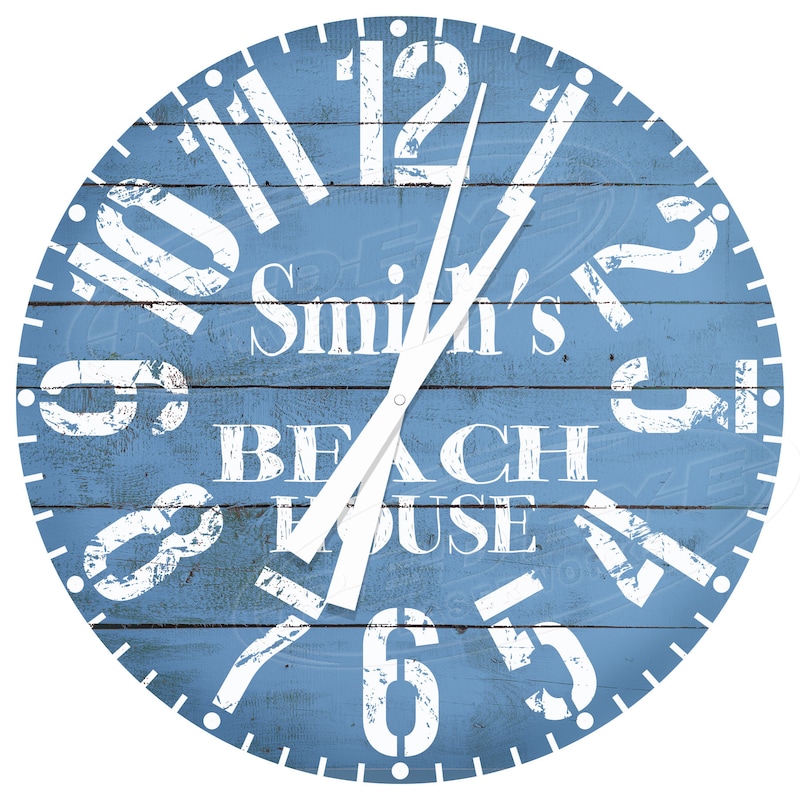 Beach Clock - Etsy