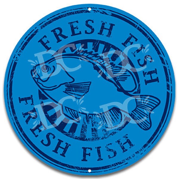 Fresh Fish Sign - Etsy
