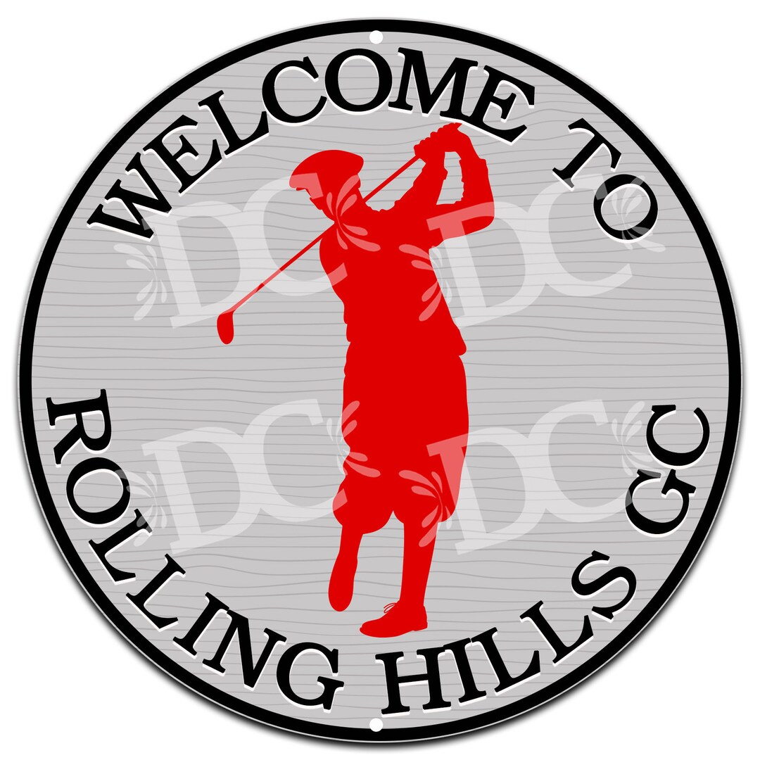 Golf Course Metal Sign, Golfing Décor Signs, Golfer Gifts, Clubhouse ...