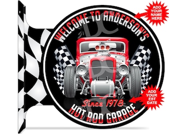 Hot Rod Shop Sign | Etsy