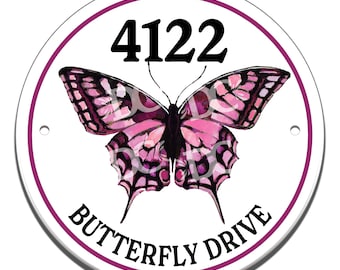 Butterfly House Sign - Etsy