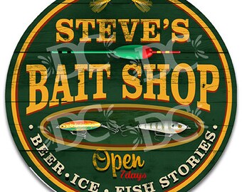 Rustic Fishing Sign | Etsy