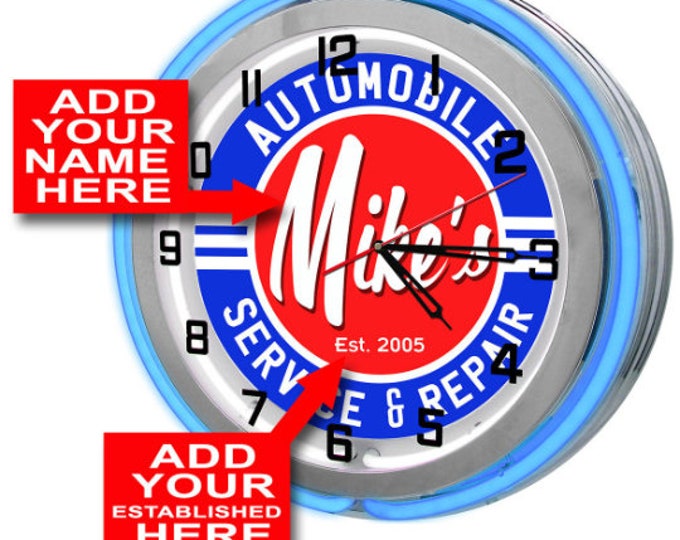 Automotive Repair Shop Custom Signs, Car Care 19 Neon Sign, Auto Repair ...