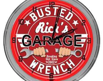 Garage Wall Clock | Etsy