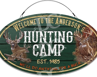 Hunting Camp Signs | Etsy