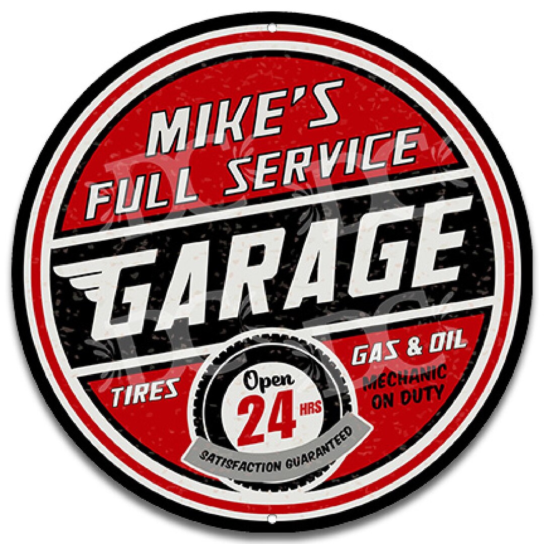 Custom Full Service Garage Sign: Mechanic Garage Decor - Etsy