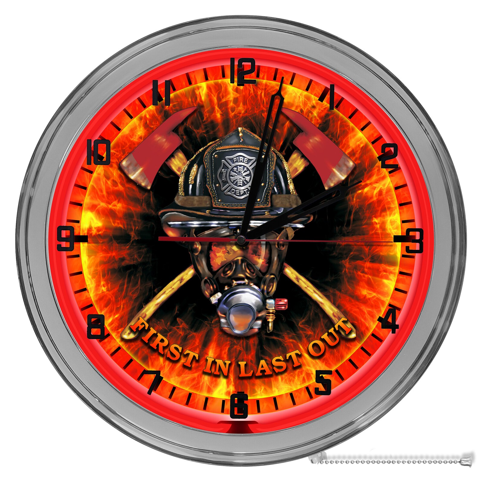 Firefighter Helmet Custom 16 in Neon Clock Fire Station | Etsy