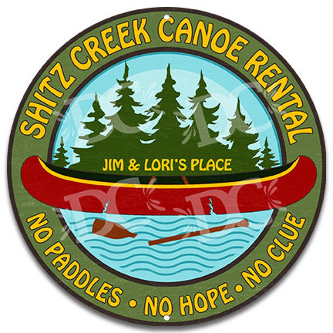 Shitz Creek Sign Canoeing Signs Cottage Welcome Signs Canoe | Etsy