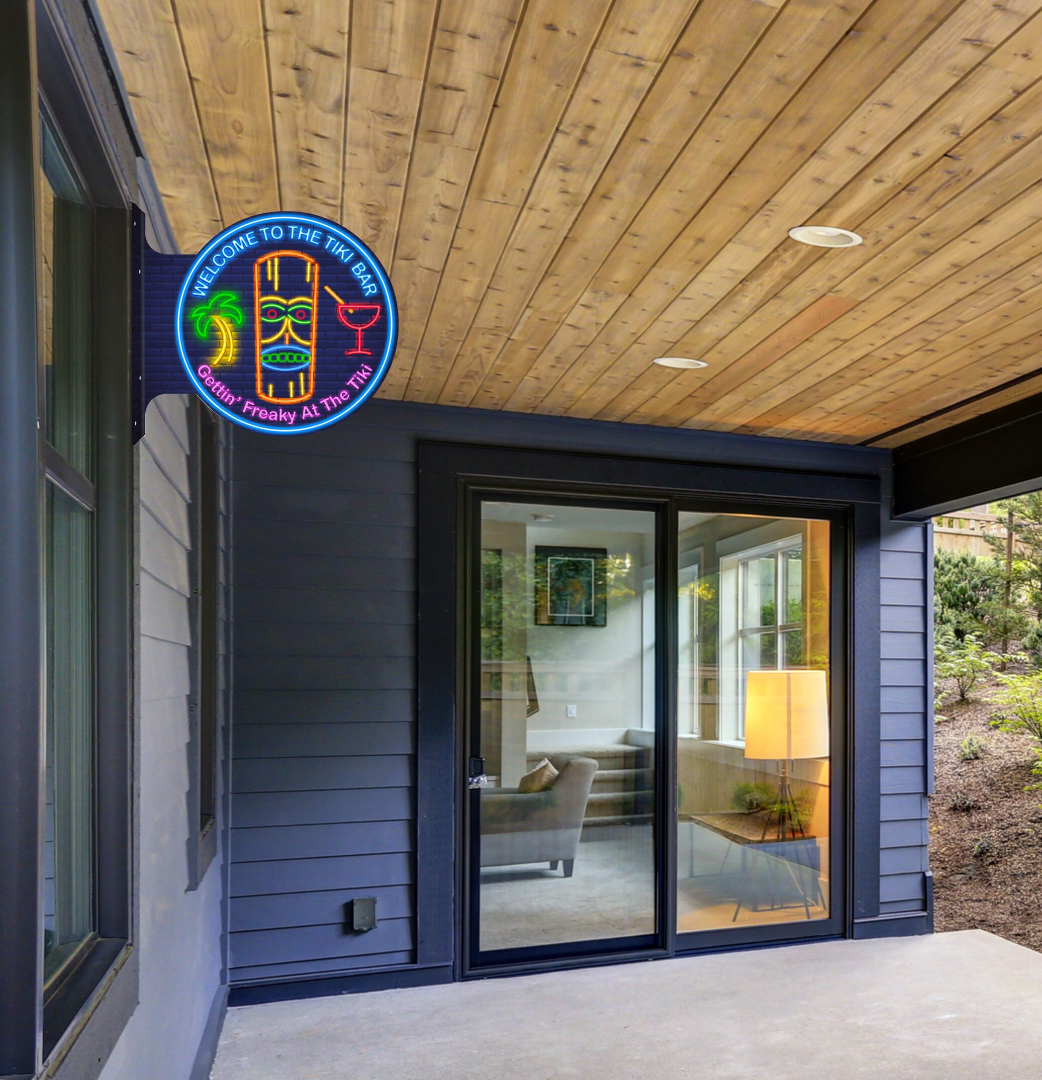 Tiki Idol Bar Sign Beach Bar Idol Sign Tropical Neon Themed - Etsy