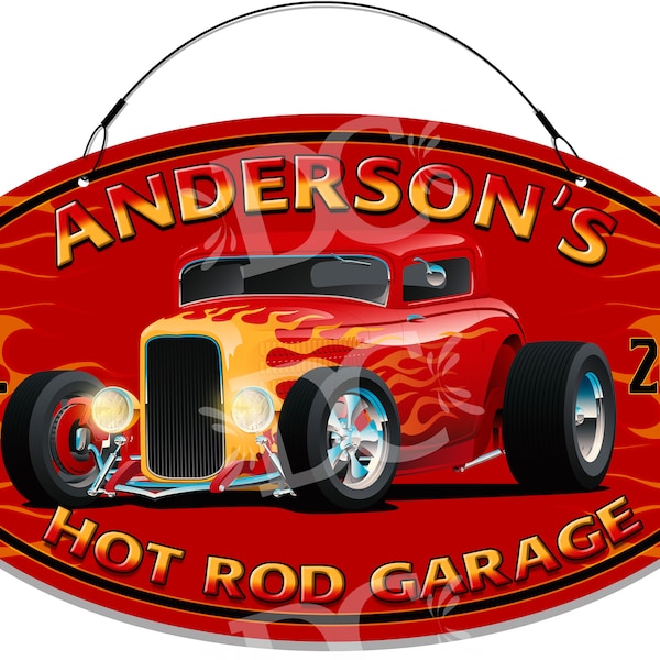 Hot Rod Metal Signs - Etsy