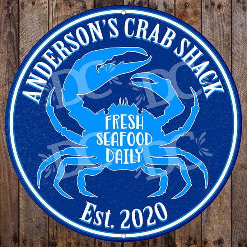 Crab Shack Seafood Signs Custom Seafood Restaurant Signs - Etsy