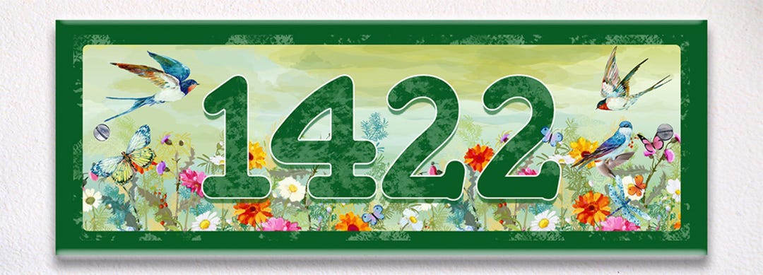 Garden Birds Ceramic House Numbers, Wild Birds Ceramic House Plaque ...