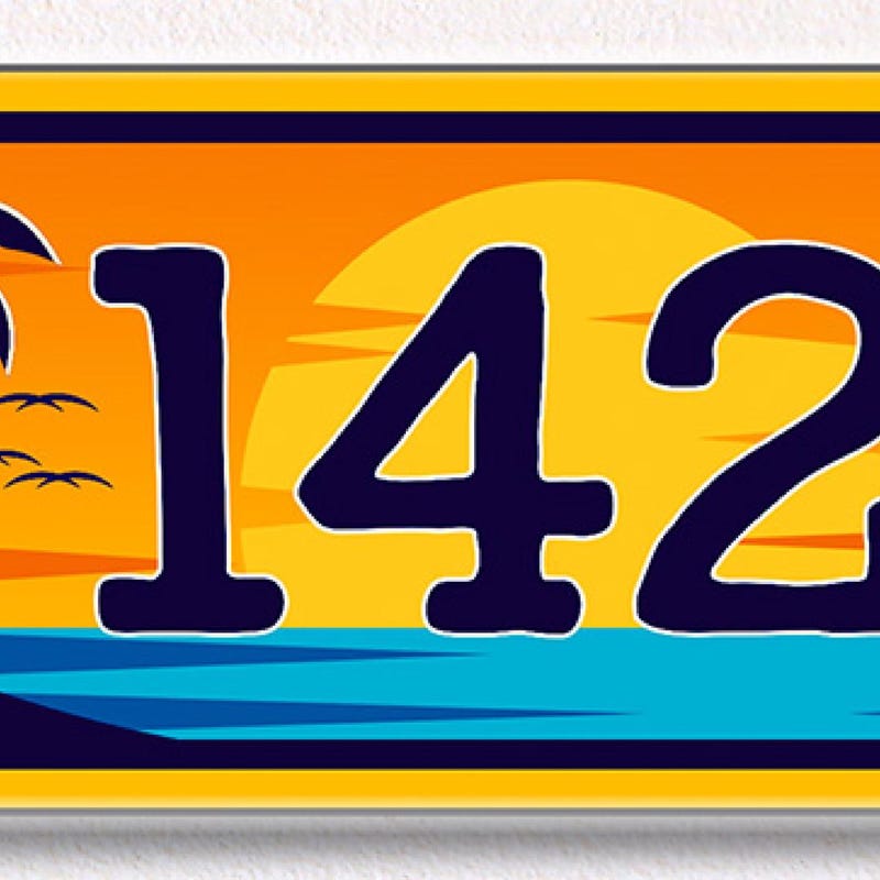Beach House Numbers - Etsy