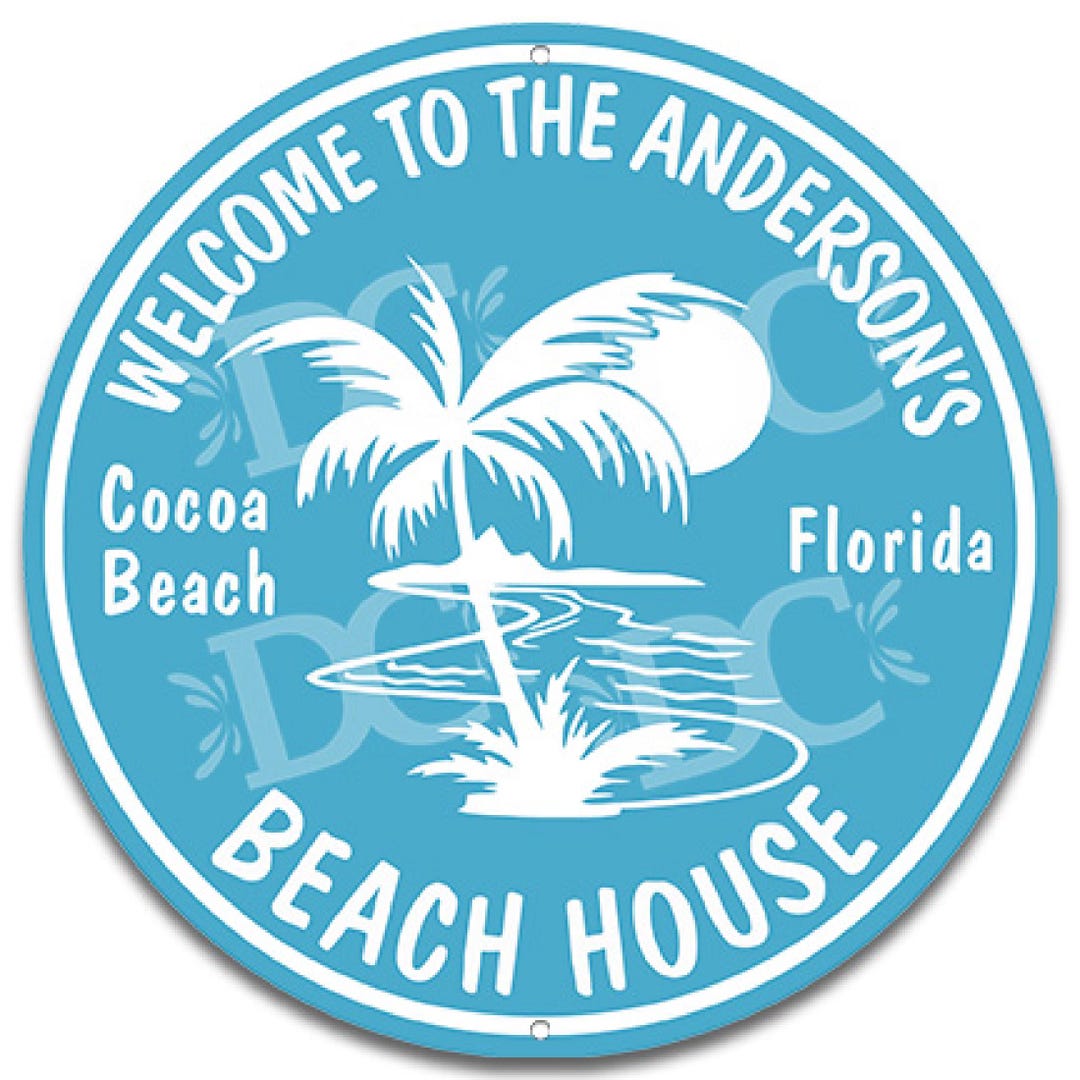 Beach House Customized Welcome Sign, Cottage Sign Ideas, Cottage ...