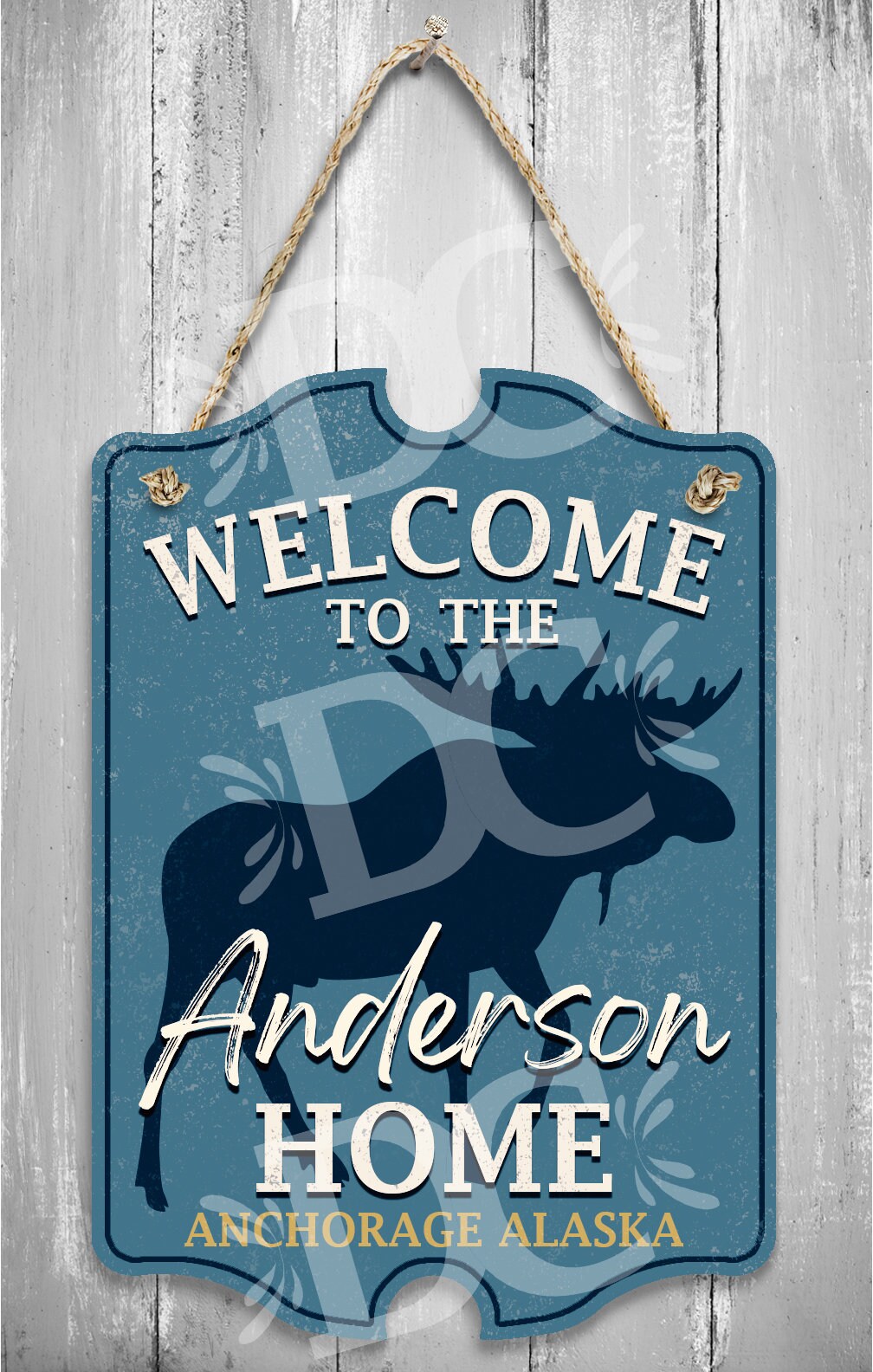 Moose Cabin Welcome Sign House Warming Decor Moose Themed - Etsy