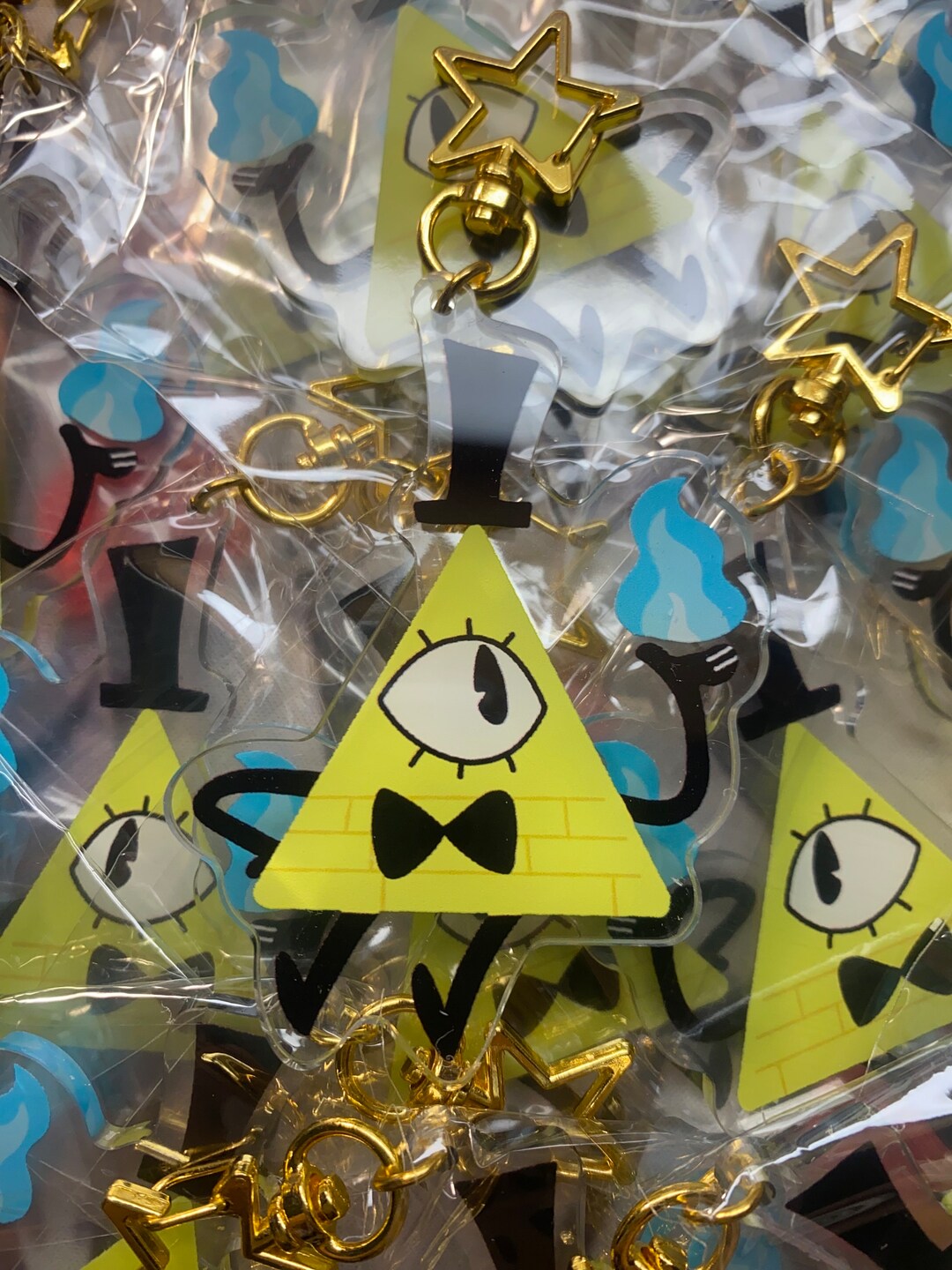 Bill Cipher 3 In. Keychain & Holo Sticker - Etsy