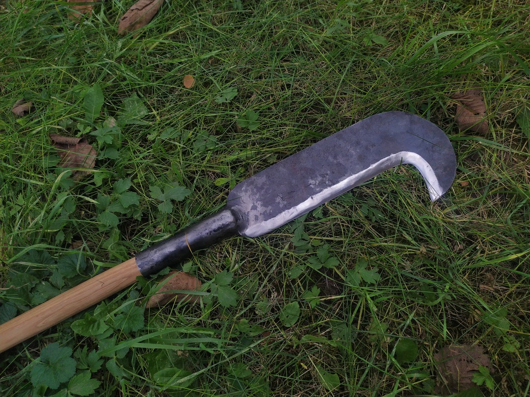 Handcrafted Medieval Bill Polearm Ideal for Reenactments and Collectors, Billhook Polearm, Iron ...