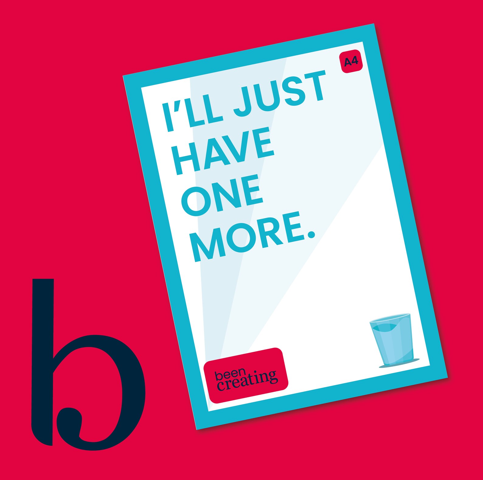 I'll Just Have One More Poster A4 Home Bar Man - Etsy
