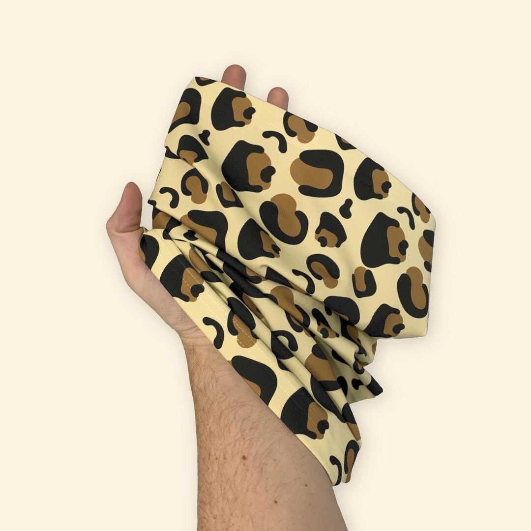 Leopard Print Snood Face Mask Leopard Spot Patterned Neck Scarf Design ...
