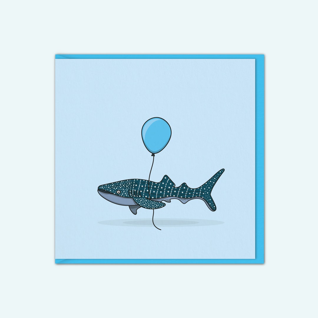 Whale Shark Birthday Card | Whale Greetings Card | Congratulations Card ...