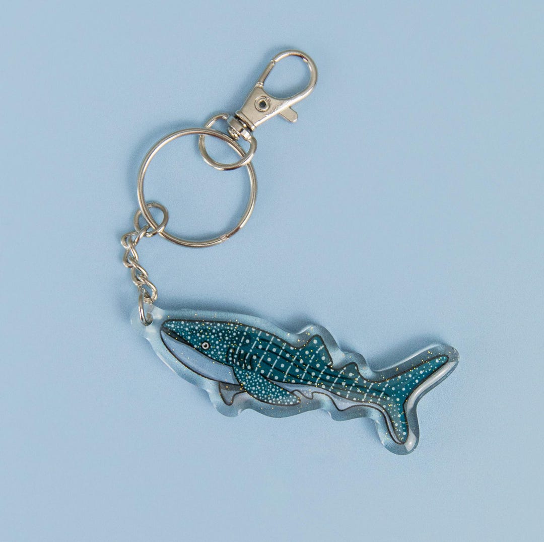 Whale Shark Keyring | Keychain | Bag Charm | Gift | Present | Backpack ...