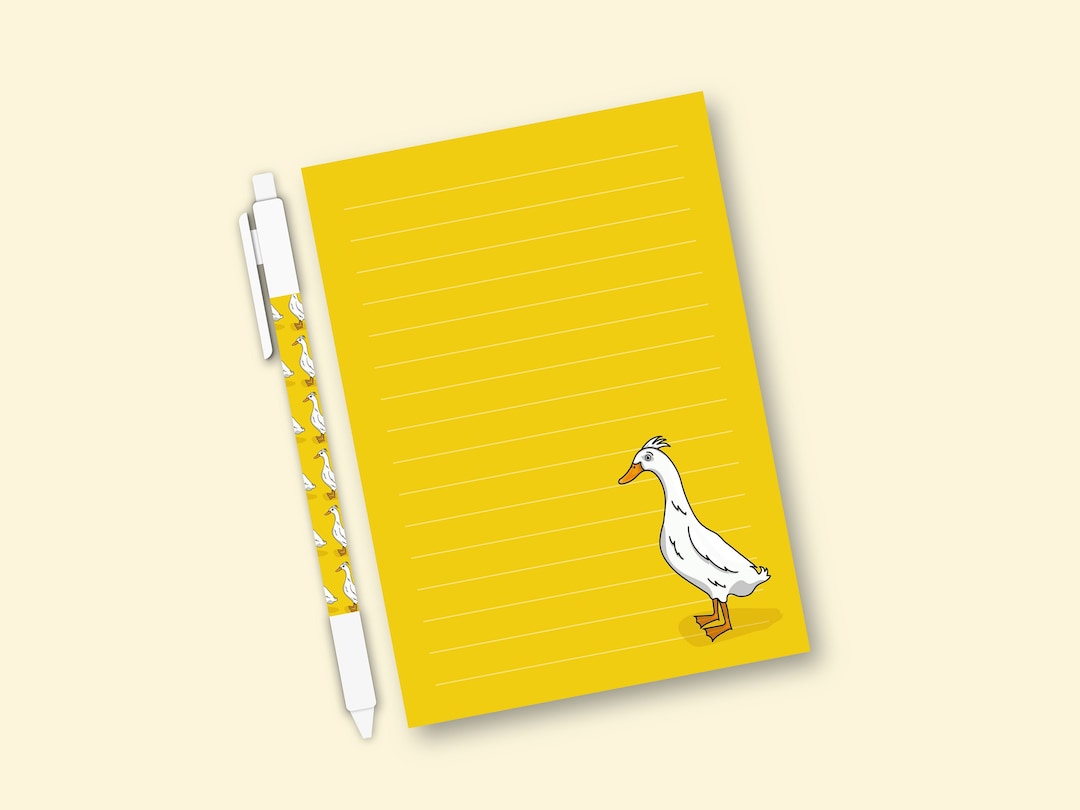 Duck Notepad | A6 Notepad With 50 Pages | Shopping List Pad | Idea Pad ...
